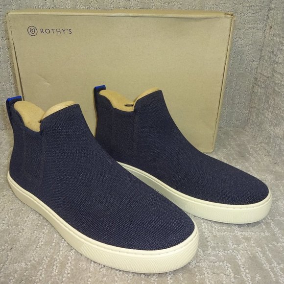 Rothy's | Shoes | Rothys The Chelsea Nightfall Fabric High Top Sneaker ...
